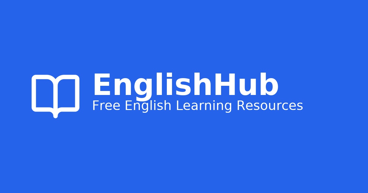 EnglishHub - Free English Learning Resources